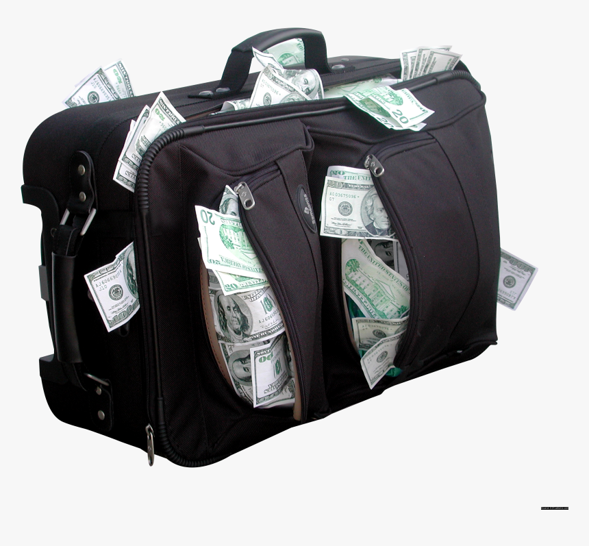 Bag Of Money 1 - Suitcase Of Money Png, Transparent Png , Transparent ...