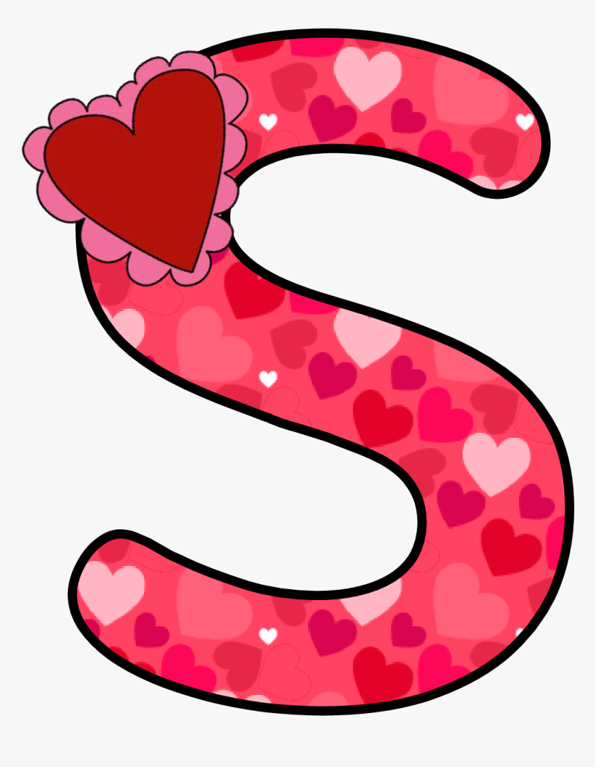 Ch B * * Alfabeto Corazon De Kid Sparkz - Letra S Decorada Con ...