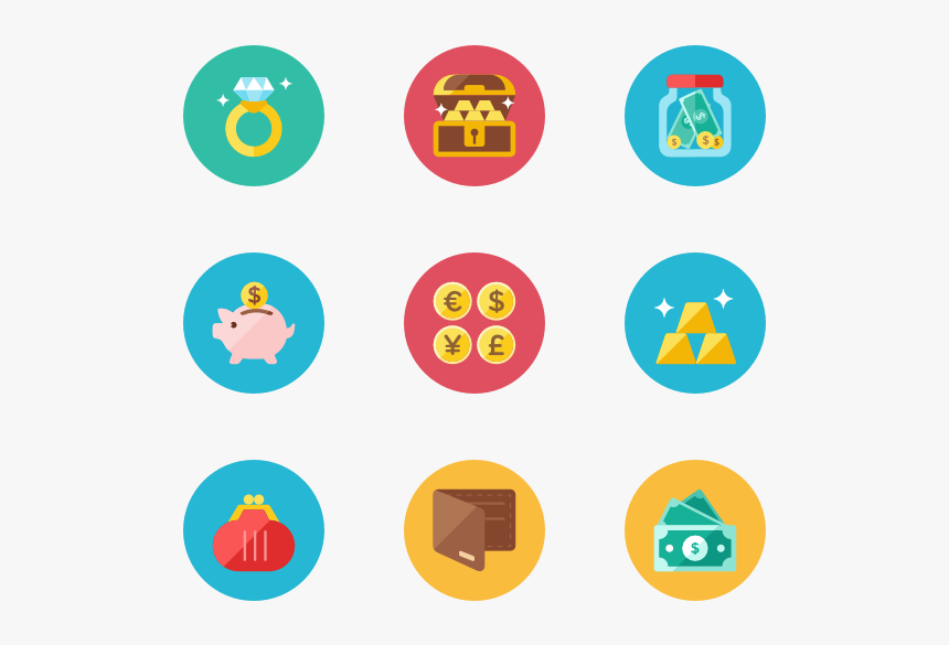 Money - Circle Icons For Money, HD Png Download , Transparent Png Image ...