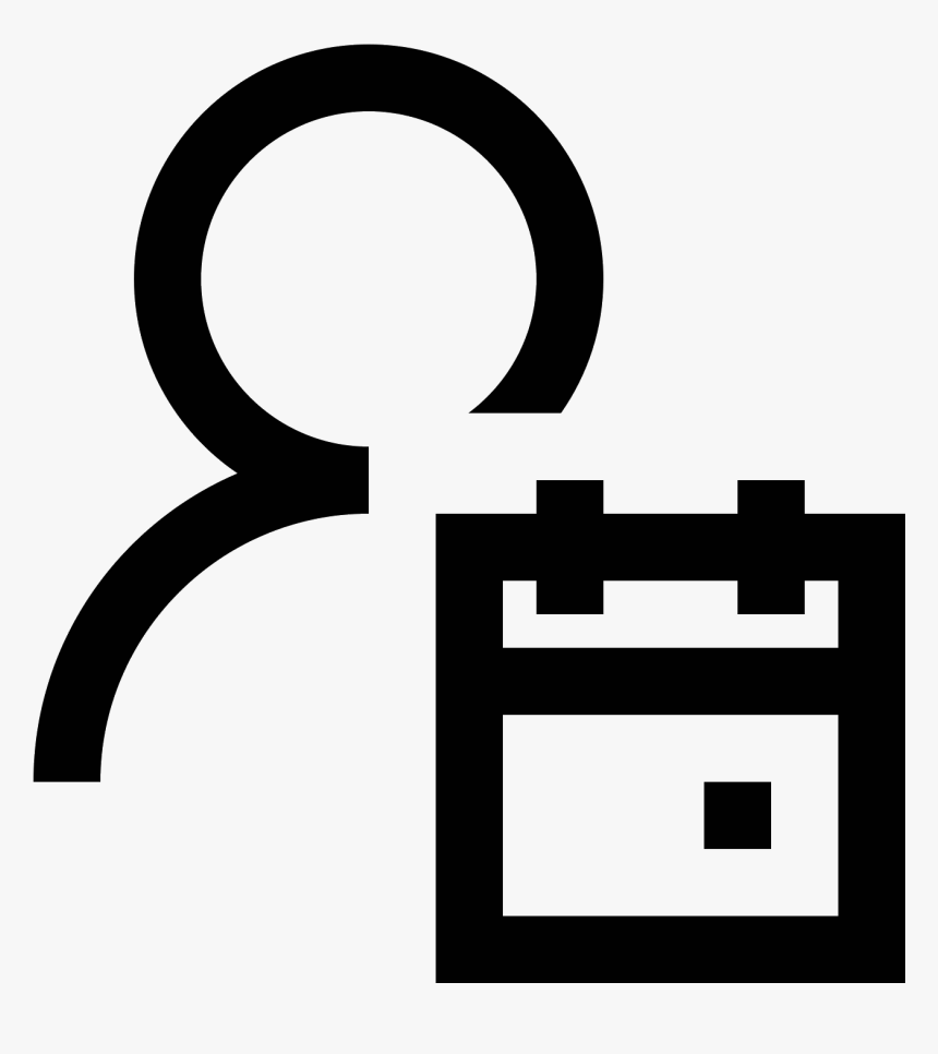 Person Calendar Icon Free Download Png And Vector, Transparent Png ...