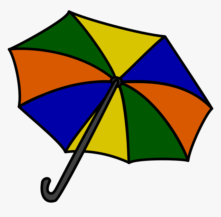 Colorful Umbrella Svg Clip Arts - Umbrella Clip Art, HD Png Download ...