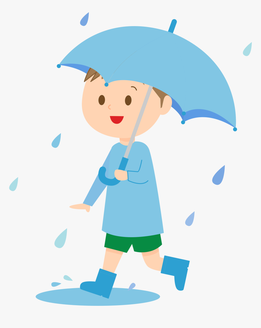 Related For Child With Umbrella Clipart - Boy With Umbrella Clipart, HD ...