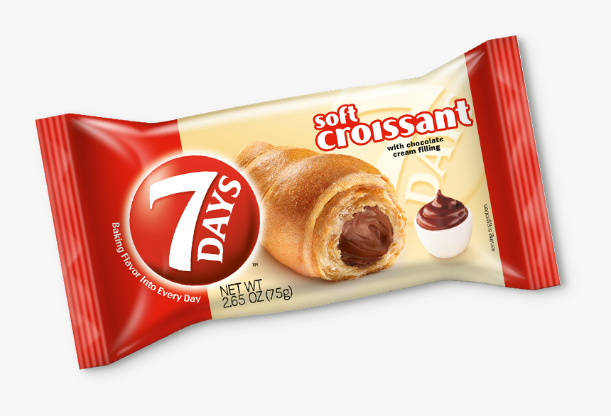 65 Oz - 7 Days Choco Croissant, HD Png Download , Transparent Png Image ...