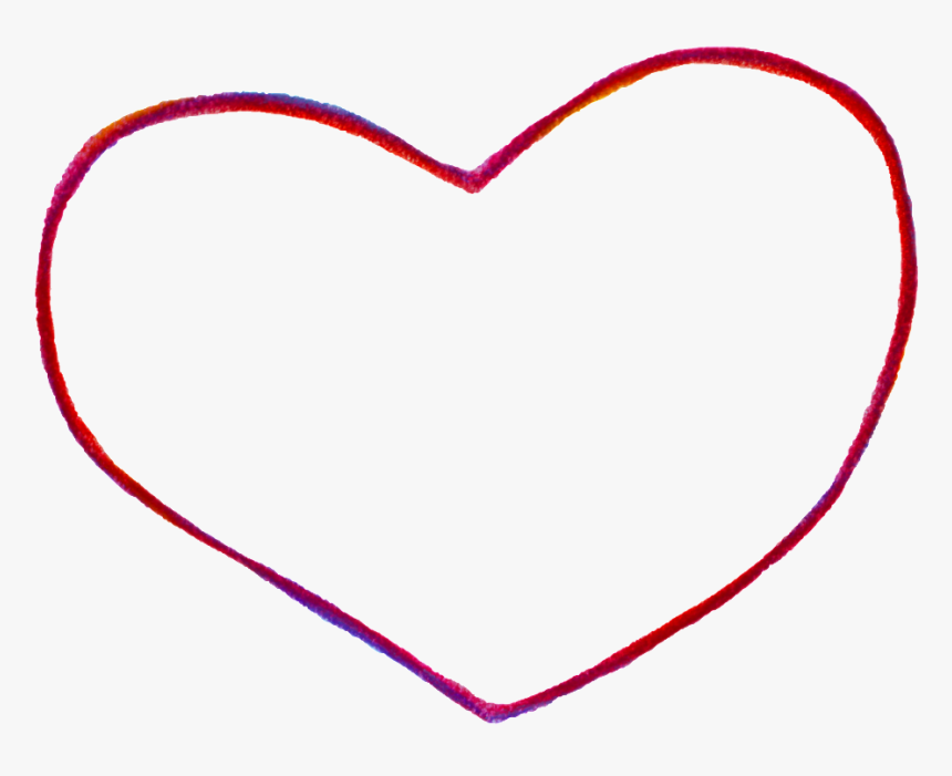 Simple Line Love Transparent Decorative - Heart, HD Png Download ...