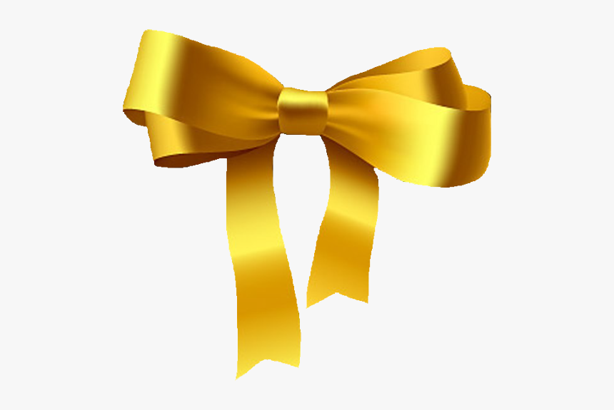 Bow - Gold Ribbon Png, Transparent Png , Transparent Png Image - PNGitem