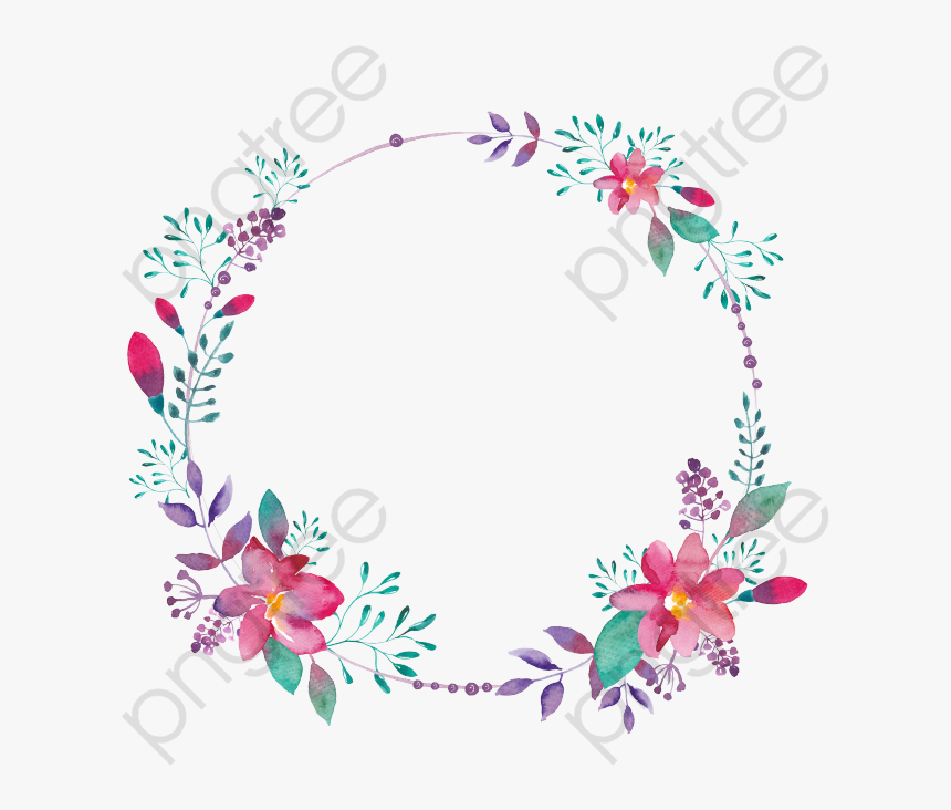 Transparent Turquoise Flower Clipart - Transparent Flower Circle Png ...