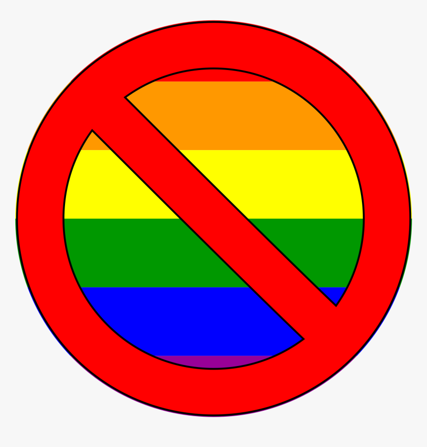 Sign No Gay Clipart & Clip Art Images - No Gays Png, Transparent Png ...