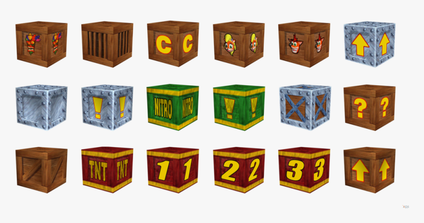 All Crash Bandicoot Crates, HD Png Download , Transparent Png Image ...