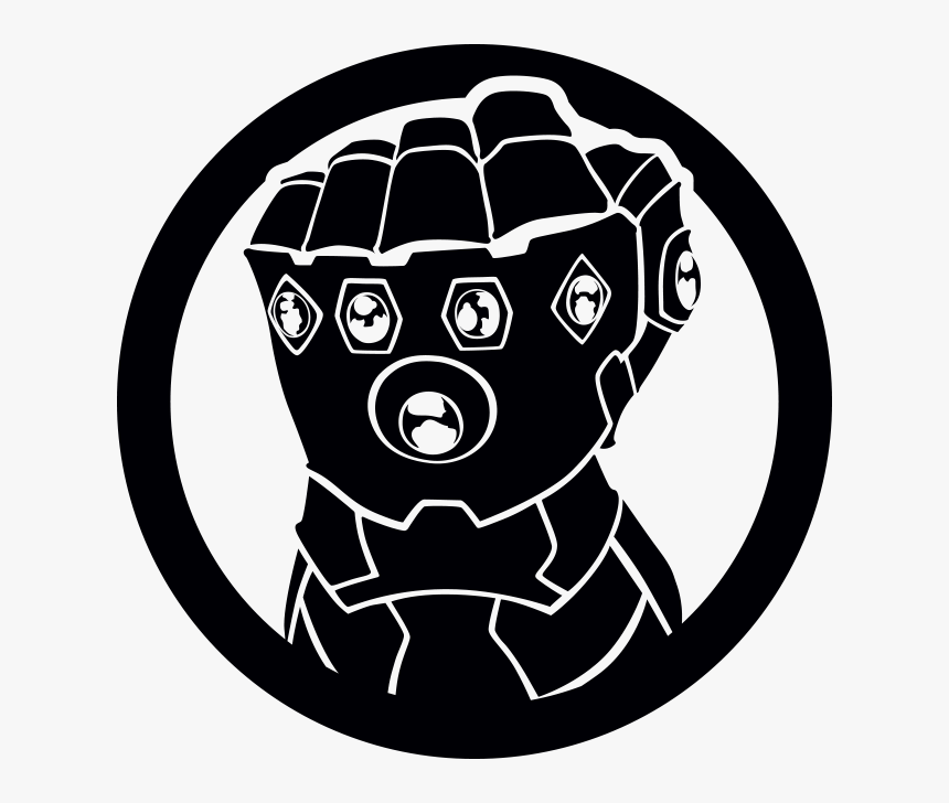 Infinity Gauntlet Black And White, HD Png Download , Transparent Png ...