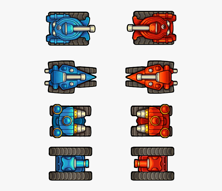 Preview - Tank 2d Top View, HD Png Download , Transparent Png Image ...