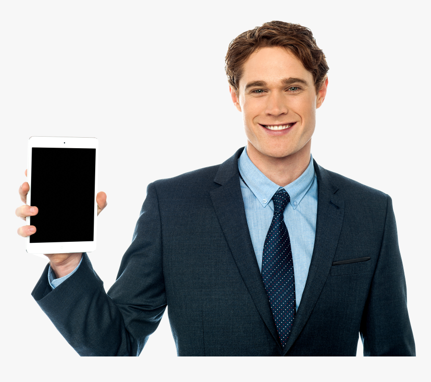 Businessman Using Tablet Png, Transparent Png , Transparent Png Image ...
