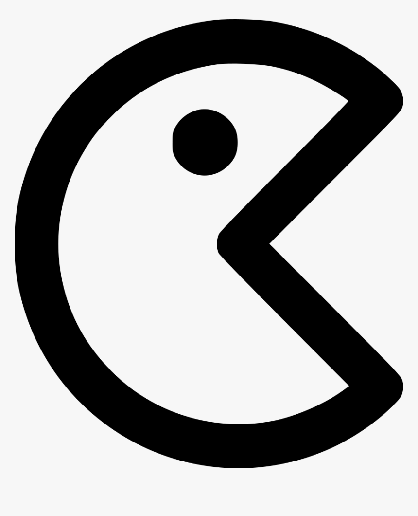 Pacman Svg Vector Outline, HD Png Download , Transparent Png Image ...