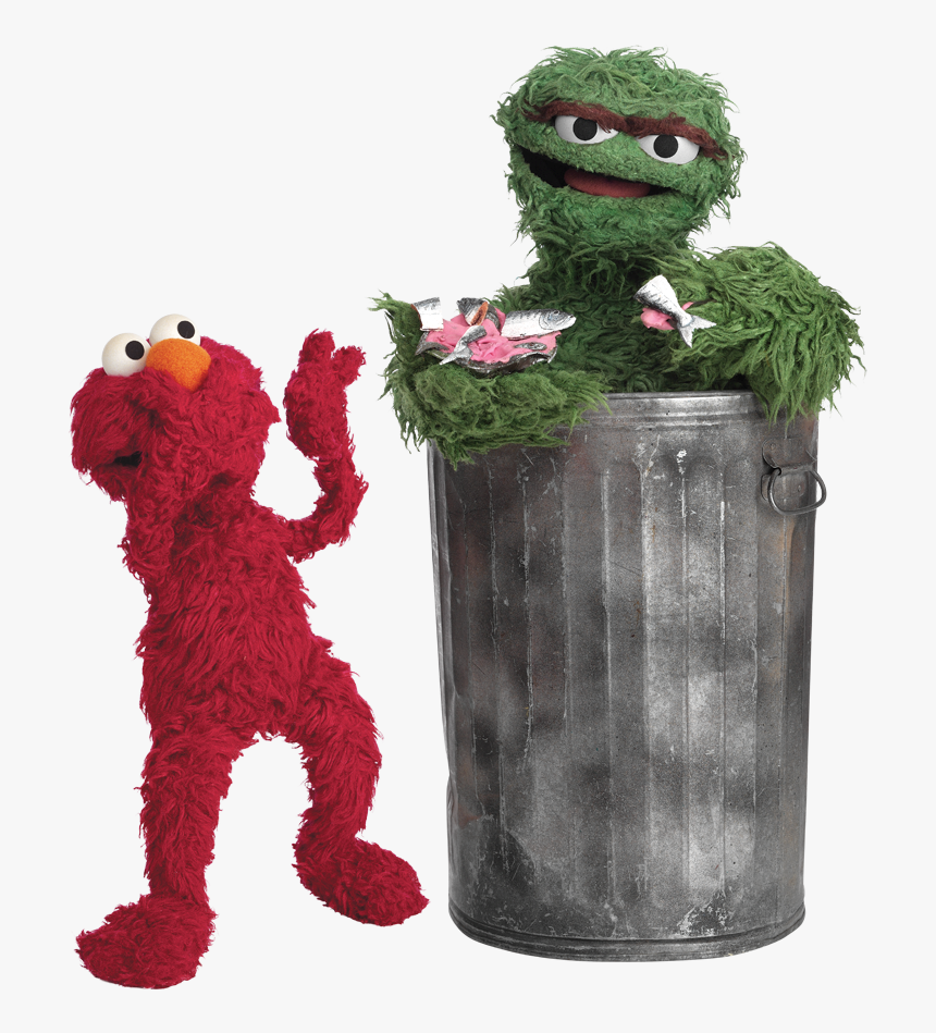 Oscar The Grouch With Elmo - Sesame Street Oscar And Elmo, HD Png ...