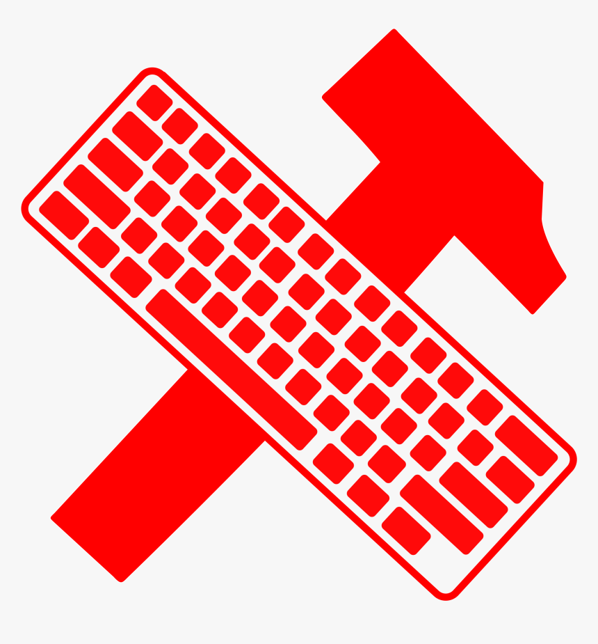 Hammer And Keyboard Clip Arts - Keyboard Mouse Clip Art, HD Png ...