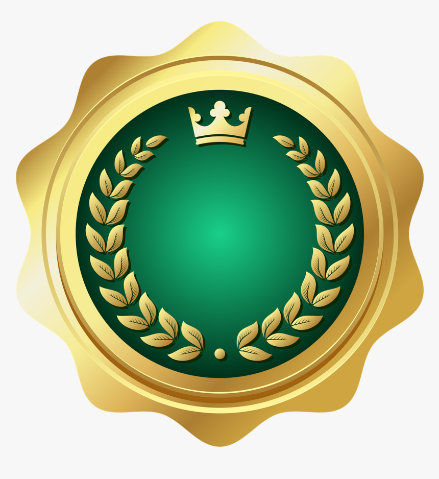 Golden Badge Png Free Download - Seal Png Transparent, Png Download ...