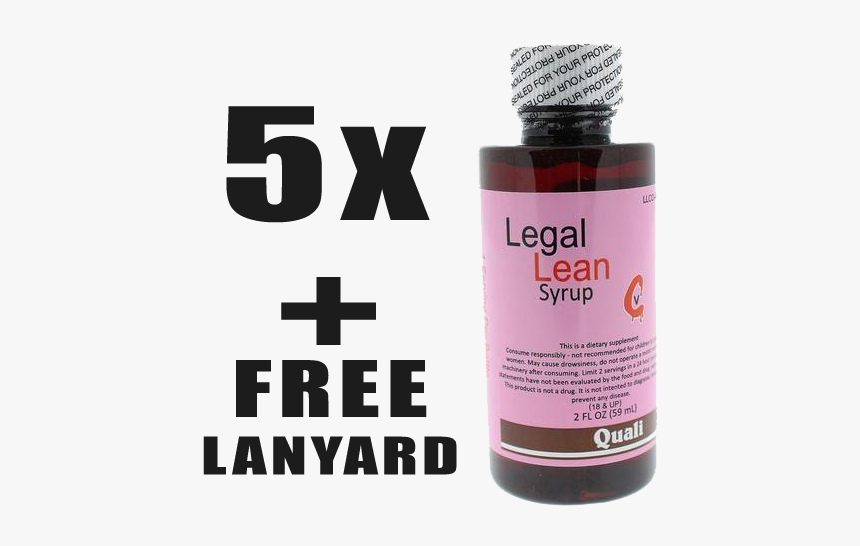 5x Legal Lean Cherry Syrup Lanyard Data Large Image - Cosmetics, HD Png ...