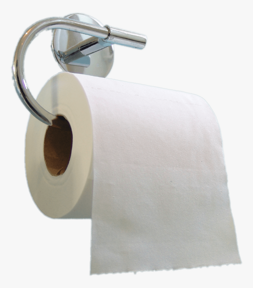Toilet Paper On Holder - Toilet Paper, HD Png Download , Transparent ...