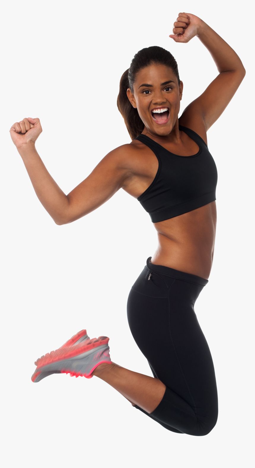Girl Dancing Png - Jumping Woman No Background, Transparent Png ...