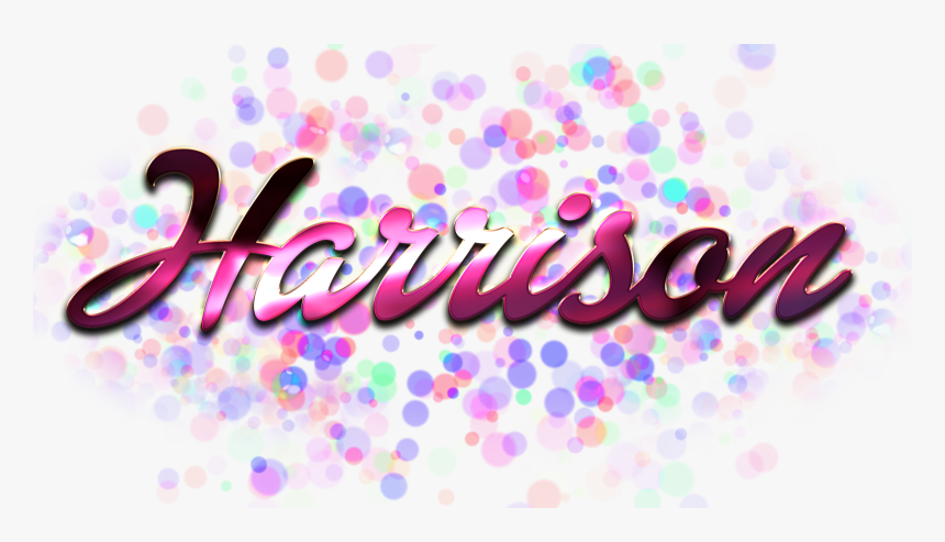 Harrison Name Logo Bokeh Png - Graphic Design, Transparent Png ...