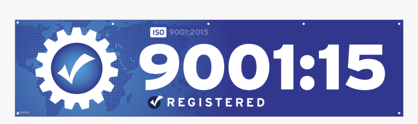 Iso 9001 2015 Banner - Iso 9001 2015 Flag, HD Png Download ...