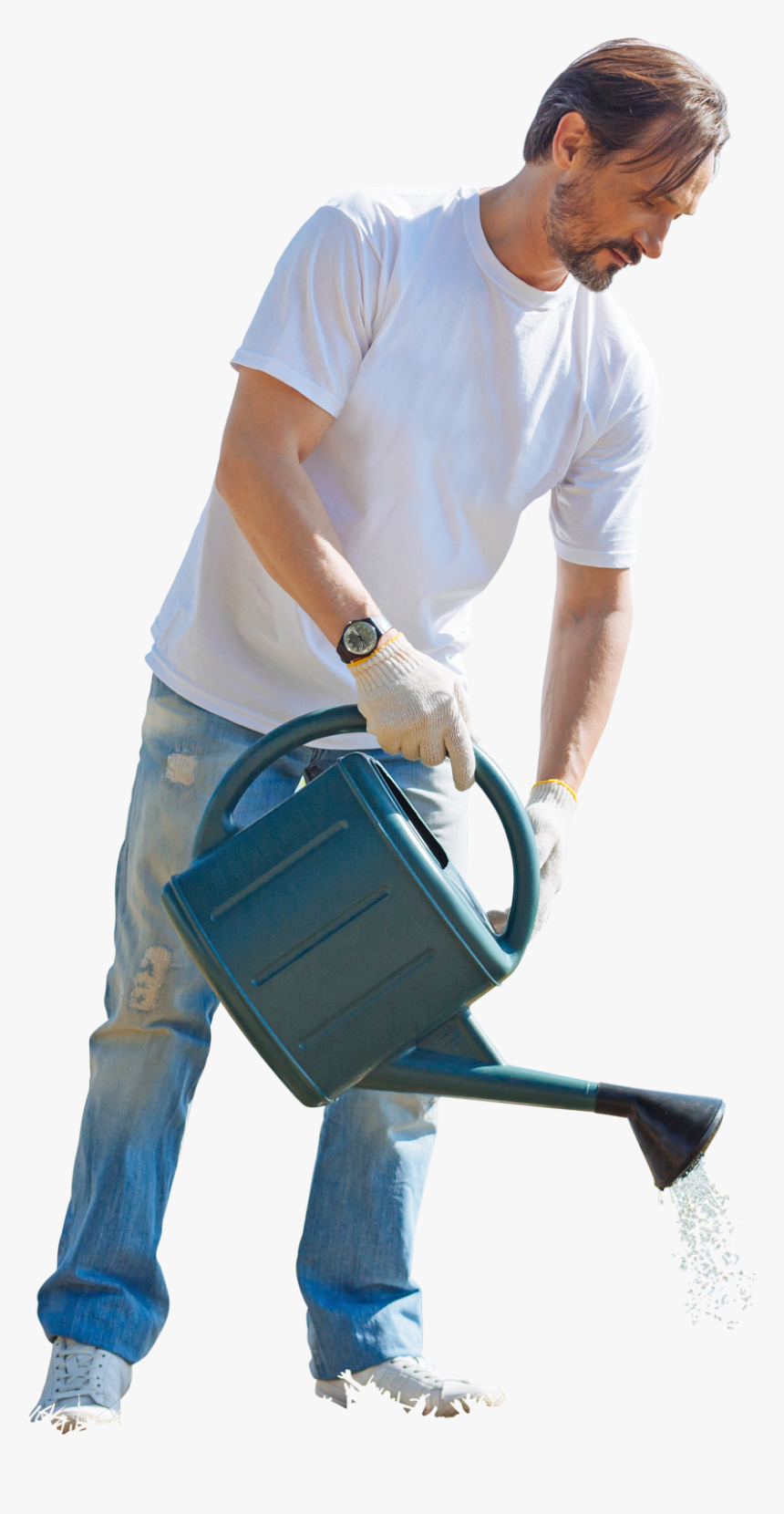 Cut Out Man Working In The Garden - Gardening People Cut Out, HD Png ...