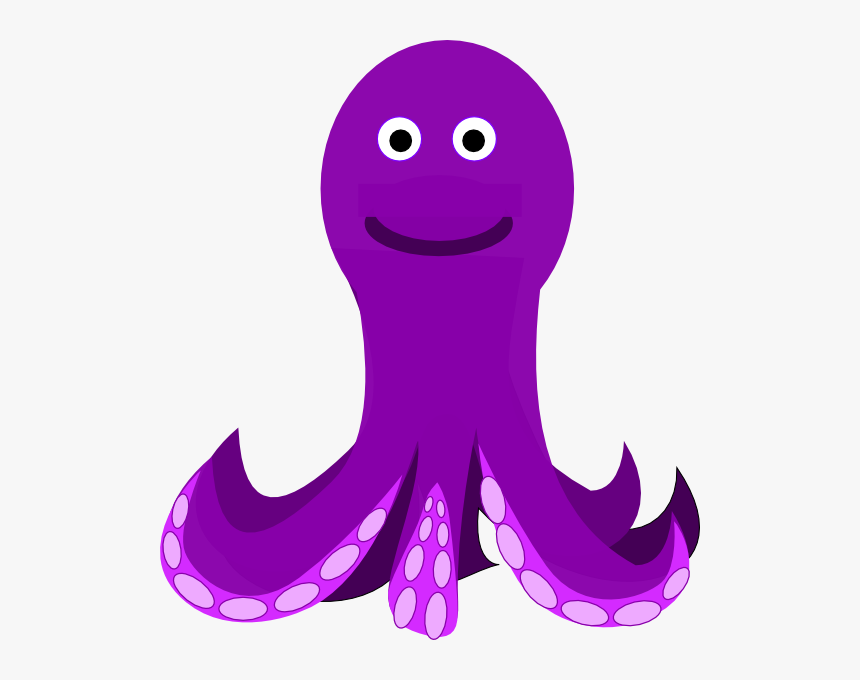 Purple Octopus Svg Clip Arts - Purple Octopus Clipart, HD Png Download ...