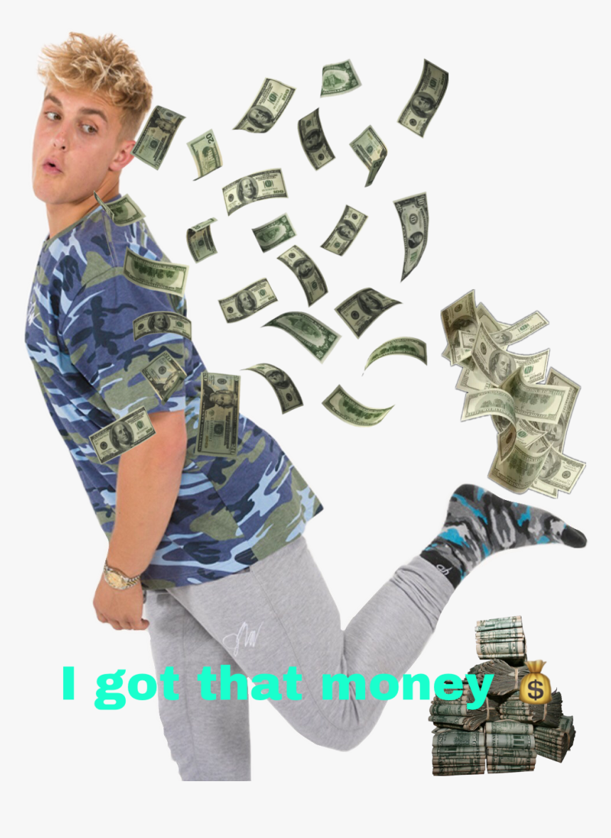 Jake Pauls Got That Money 💰💵💸 - Raining Money Gif Png, Transparent Png ...