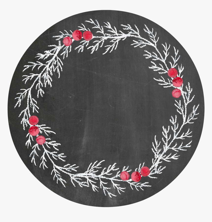 Plain Round Chalkboard Christmas Tag - Circle Tag Chalkboard Png ...