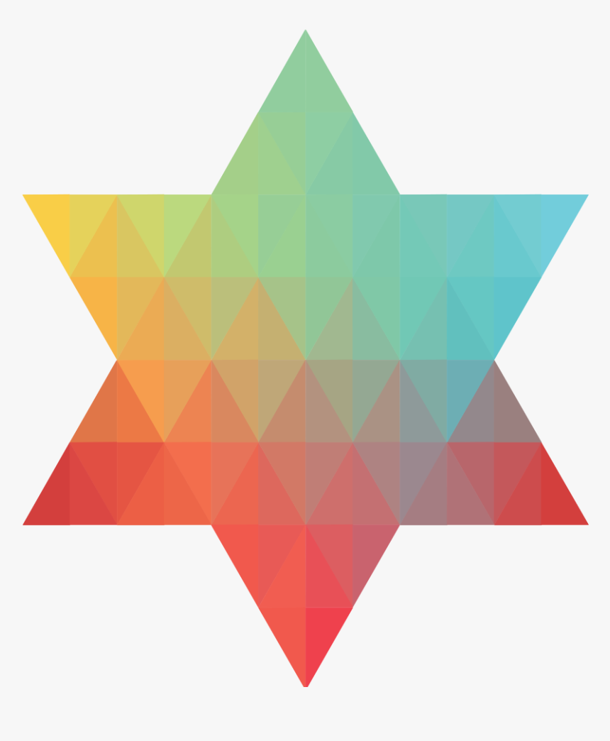Geometric Jewish Star Of David I - Star Geometric, HD Png Download ...