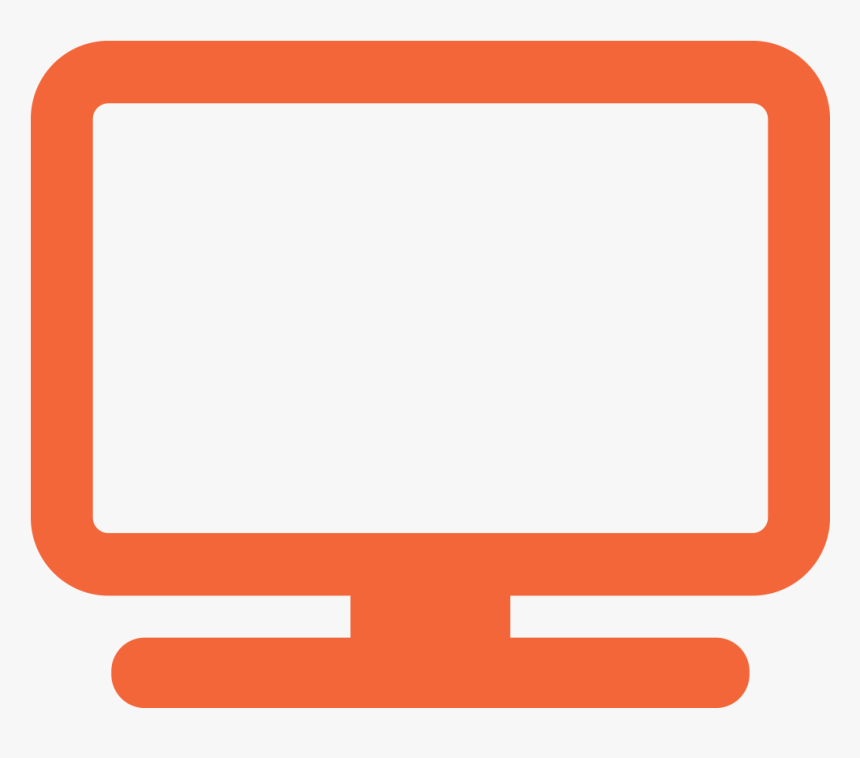 Orange Computer Icon Transparent, HD Png Download , Transparent Png ...