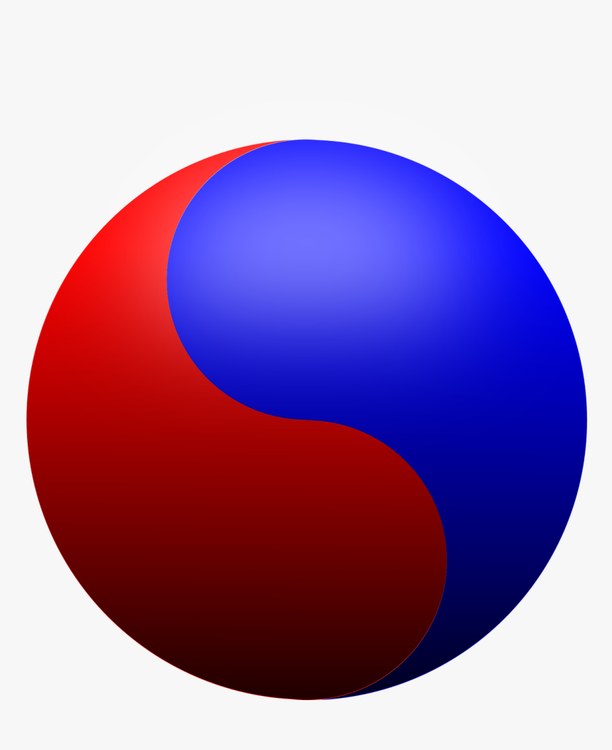 Yin Yang Red Blue, HD Png Download , Transparent Png Image - PNGitem