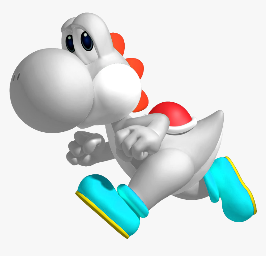 White Yoshi, HD Png Download , Transparent Png Image - PNGitem