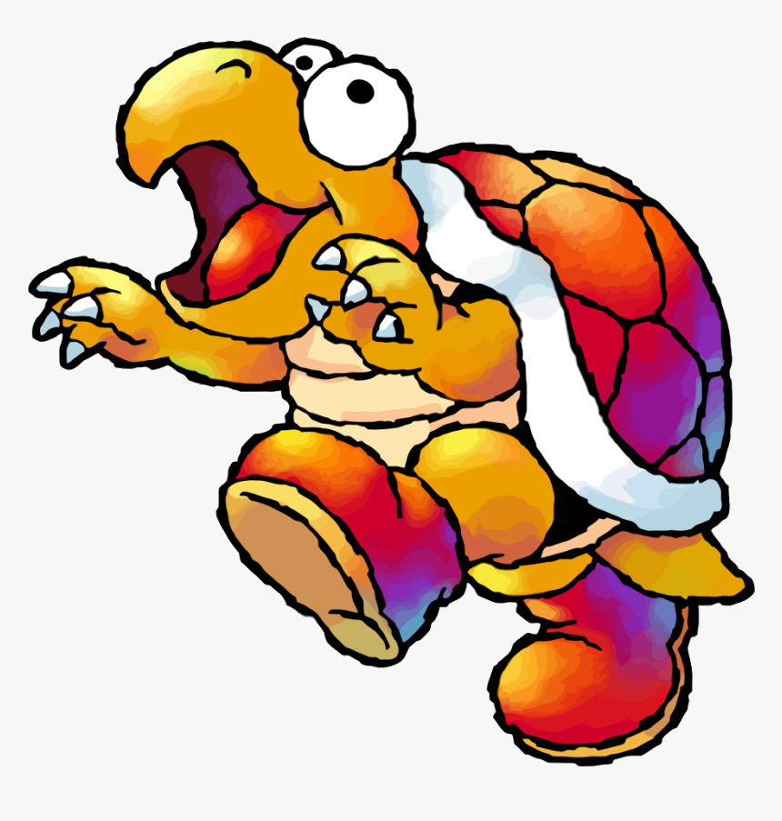 Enlarged Clipart Mario World - Yoshi's Island Koopa Boss, HD Png ...
