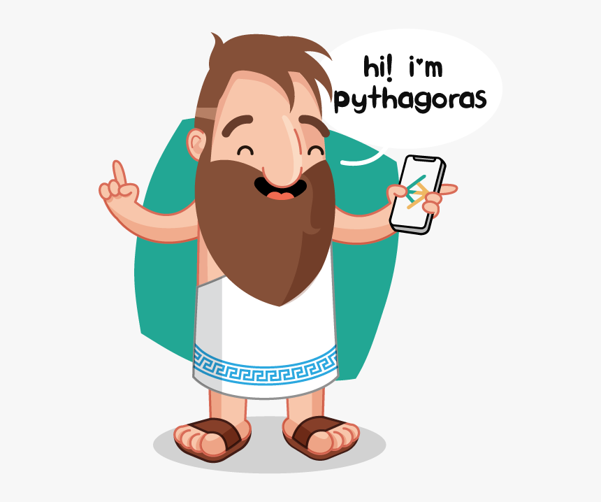 Cartoon Picture Of Pythagoras, HD Png Download , Transparent Png Image ...