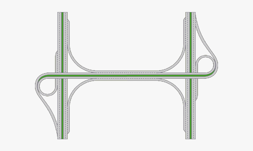 Interchange Double Trumpet - Double Trumpet Interchange, HD Png ...
