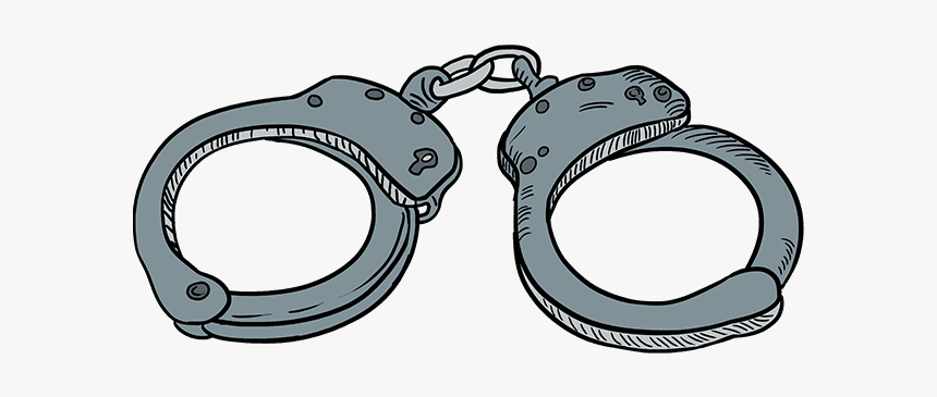How To Draw Handcuffs - Draw Handcuffs, HD Png Download , Transparent ...