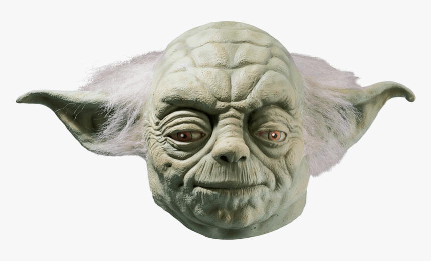 Yoda Latex Mask Costume Star Wars - Latex Yoda Mask, HD Png Download ...