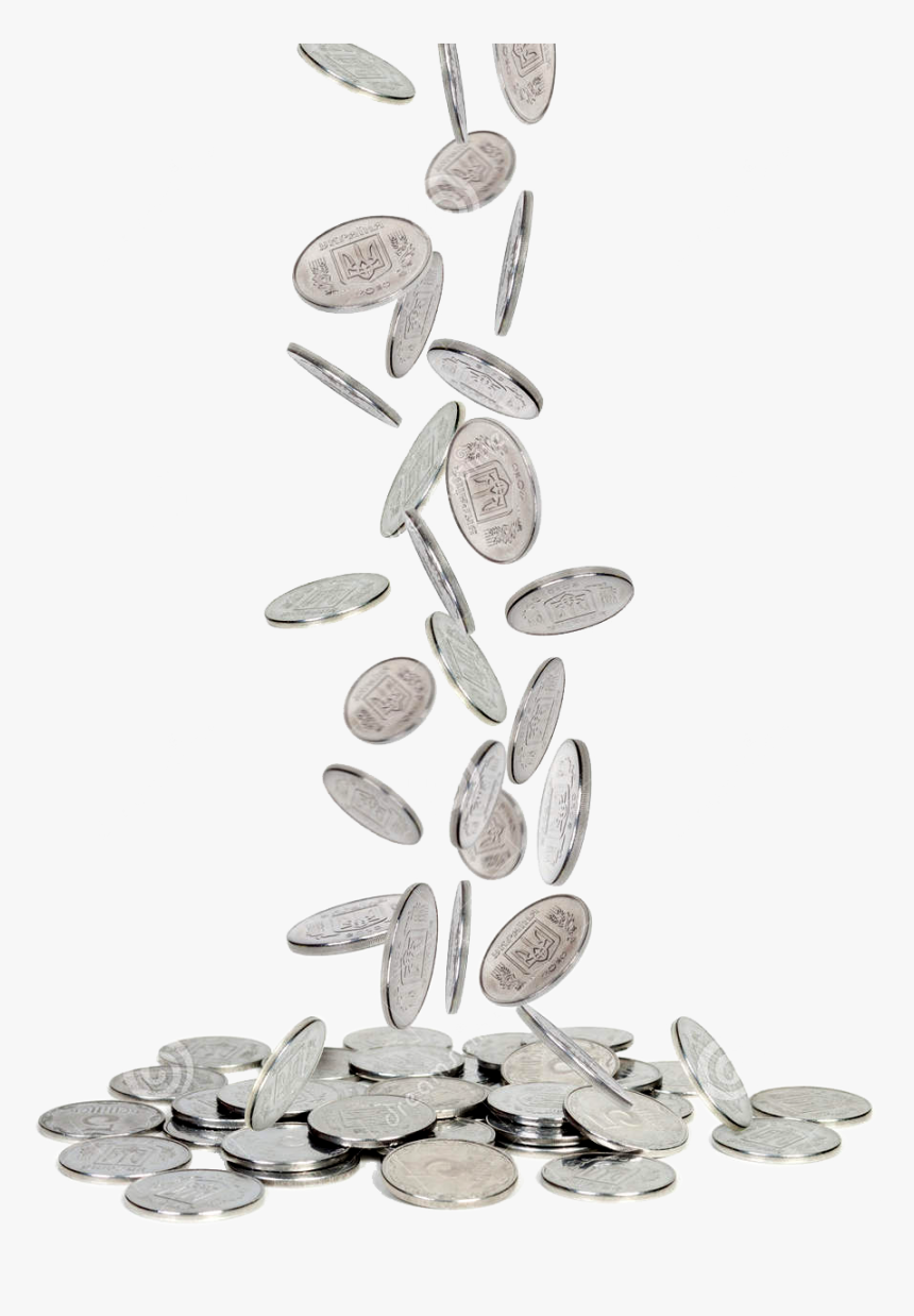 Silver Coins Falling Png - Coins Falling Transparent Background, Png ...