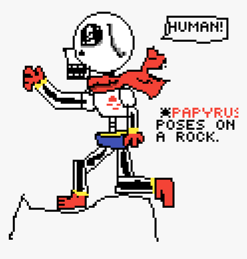 Papyrus The Skeleton Undertale - Cartoon, HD Png Download , Transparent ...