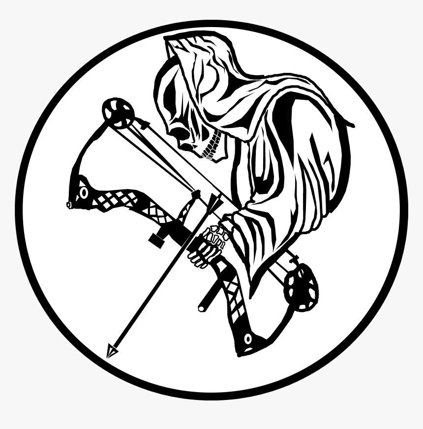 Bow Hunting Grim Reaper Clipart , Png Download - Grim Reaper Bow Arrow ...
