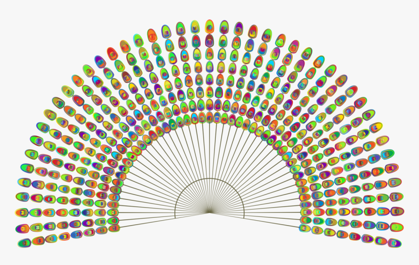 Line,hand Fan,feather - Ajanta Designer Wall Clock, HD Png Download ...