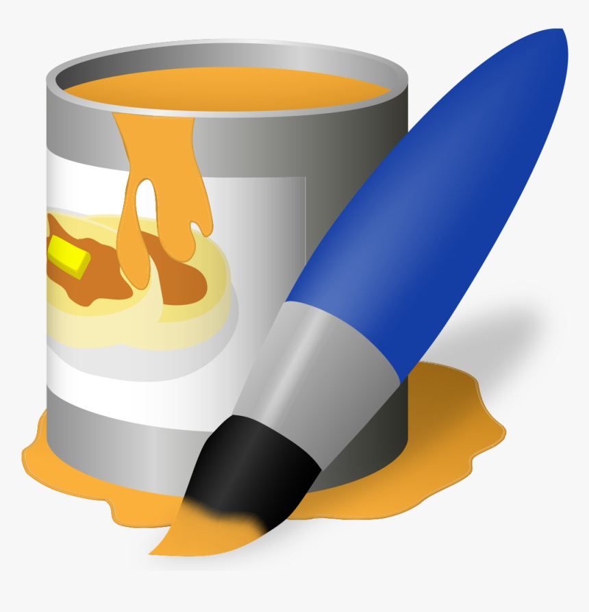 Paintbrush Clipart Simple - Paint Brush, HD Png Download , Transparent ...