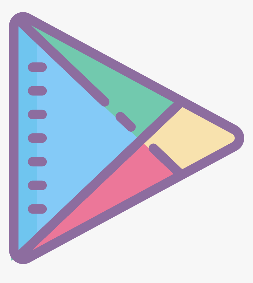 Google Play Icon - Triangle, HD Png Download , Transparent Png Image ...