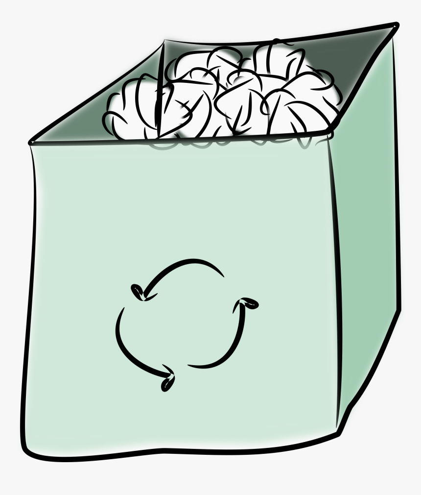 Recycle Paper Cartoon