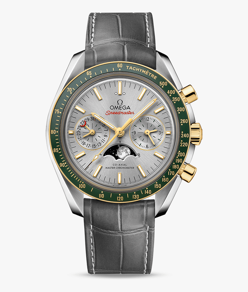 Omega Speedmaster Moonphase Green, HD Png Download , Transparent Png ...