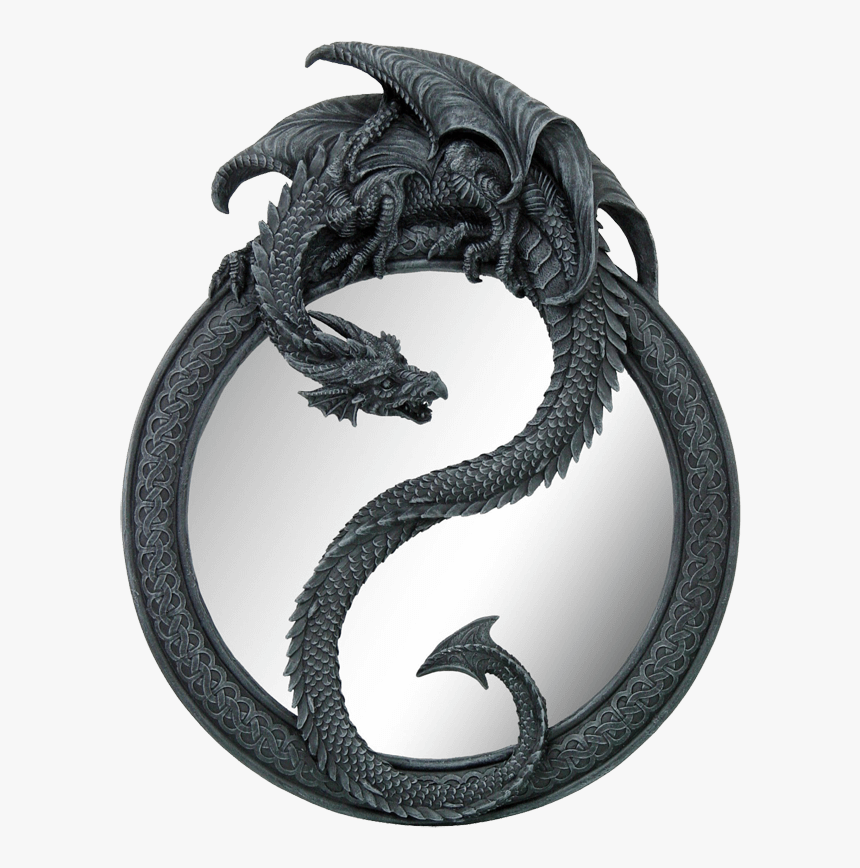 Infinity Dragon Mirror - Yin Yang Symbol With Dragons, HD Png Download ...