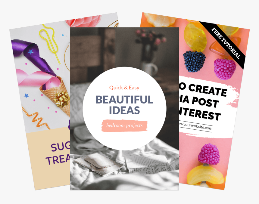 Pinterest Template To Create Custom Pins - Strawberry, HD Png Download ...
