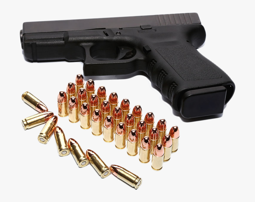 Firearm Weapon Cartridge Ammunition Black Bullets Pistol - Gun And ...