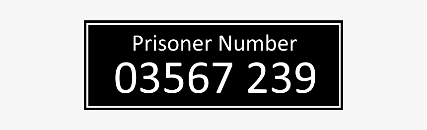 Jailnumbers2 - Paper Product, HD Png Download , Transparent Png Image ...