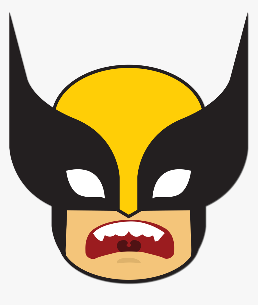 Wolverine Luggage Decal - Mascara Wolverine Png, Transparent Png ...